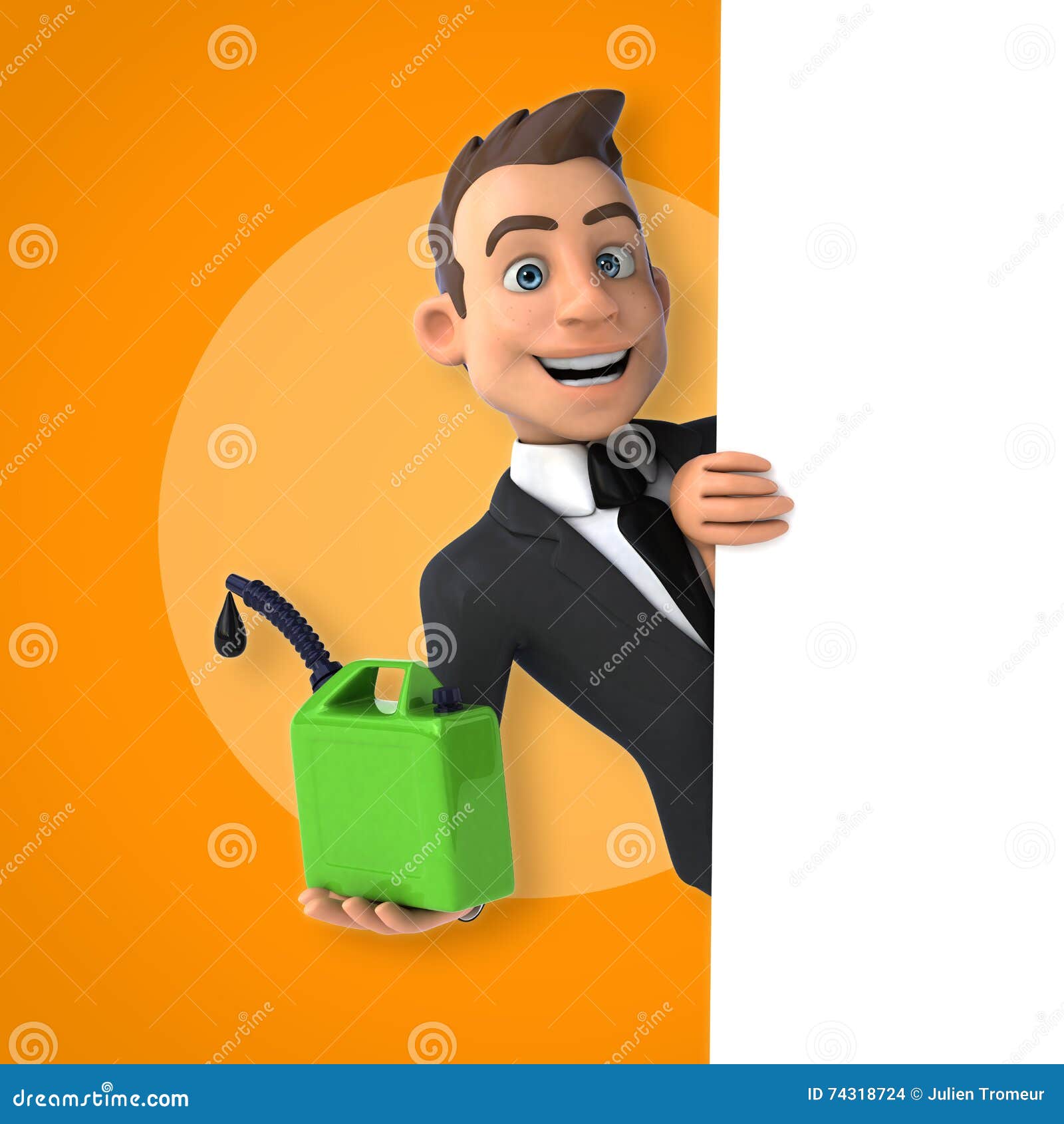Fun businessman stock illustration. Illustration of business - 74318724