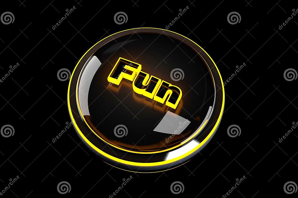 Fun Button Illustration stock illustration. Illustration of alphabet ...