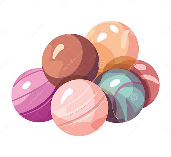 Fun Cartoon Balls Symbolizes Sport Activity Stock Vector Illustration Of Vector Celebration