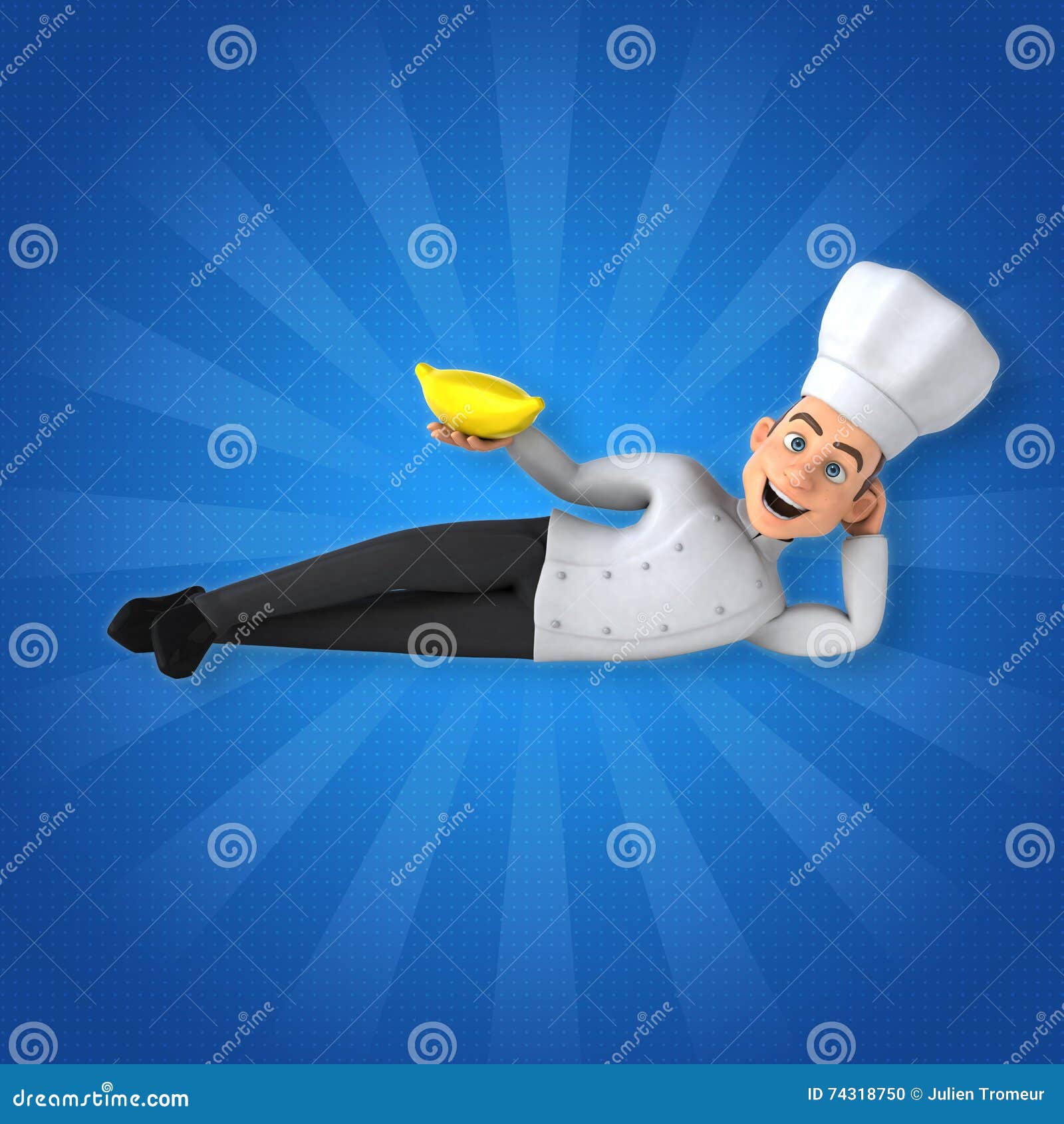 Fun chef stock illustration. Illustration of menu, italian - 74318750