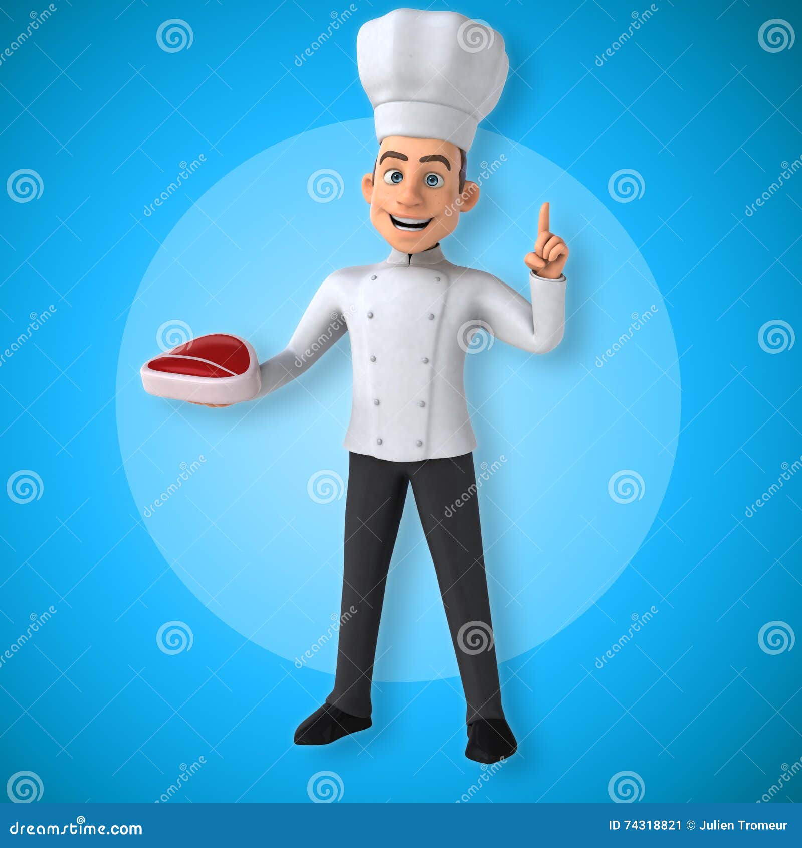 Fun chef stock illustration. Illustration of isolated - 74318821