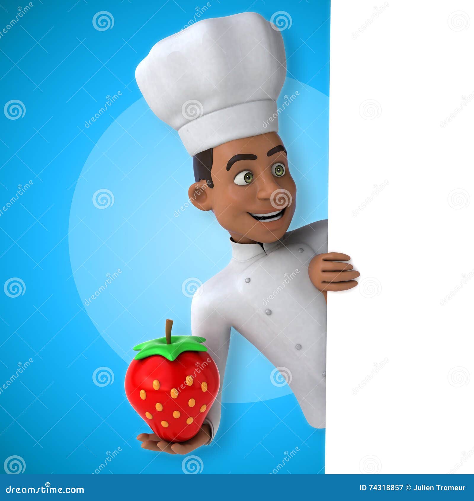 Fun chef stock illustration. Illustration of cartoon - 74318857