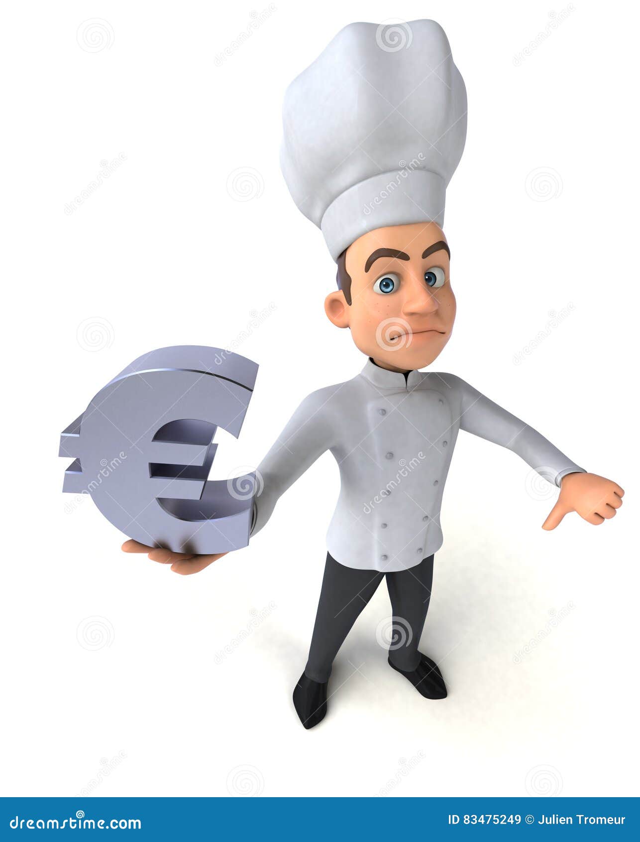 Fun chef stock illustration. Illustration of money, cartoon - 83475249