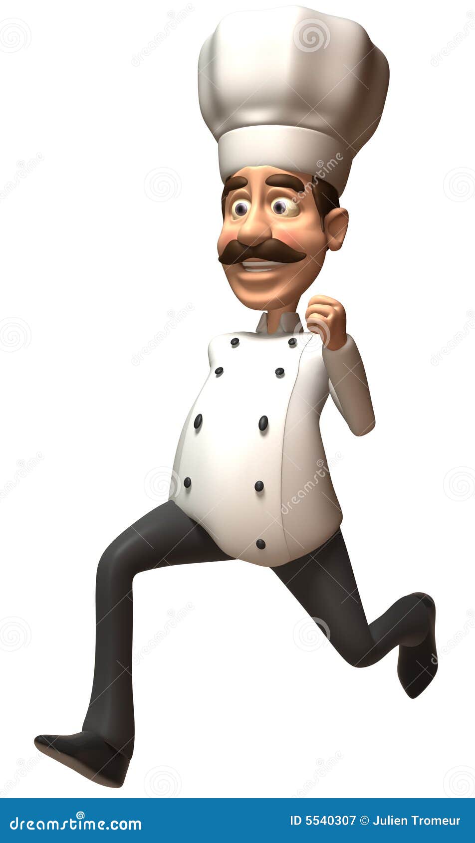 Chef Hat Running With Money Vector Illustration | CartoonDealer.com ...