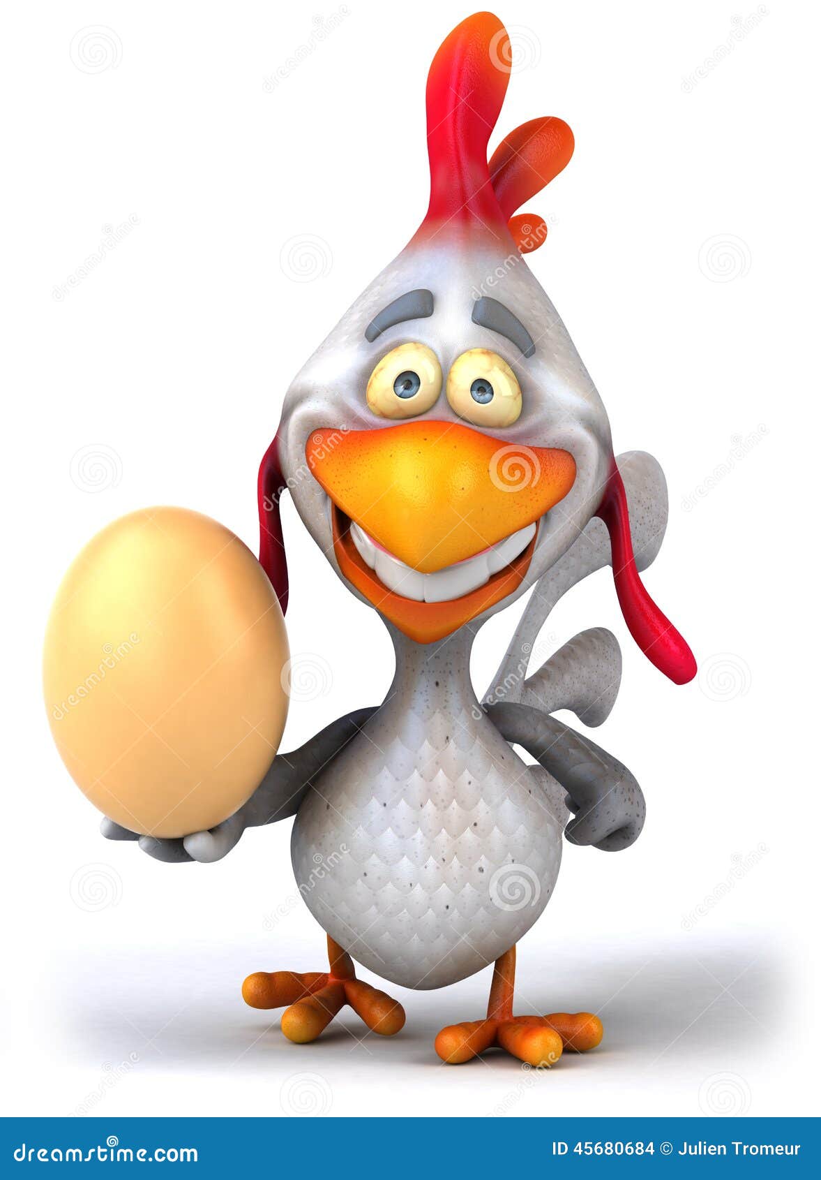 Fun chicken stock illustration. Illustration of farming - 45680684