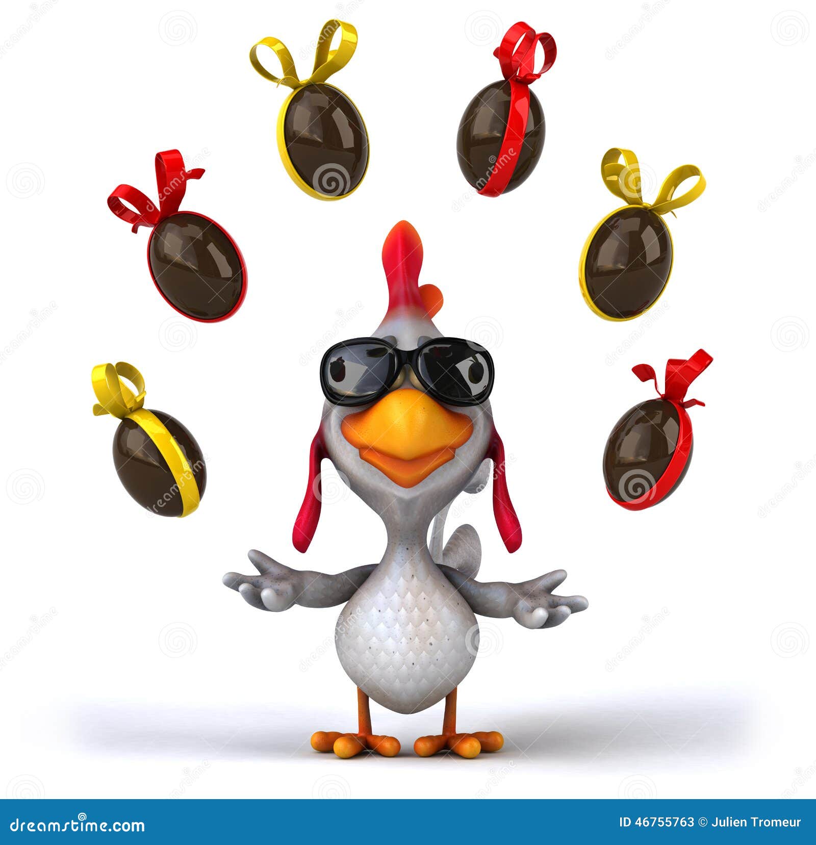 Fun chicken stock illustration. Illustration of farm - 46755763