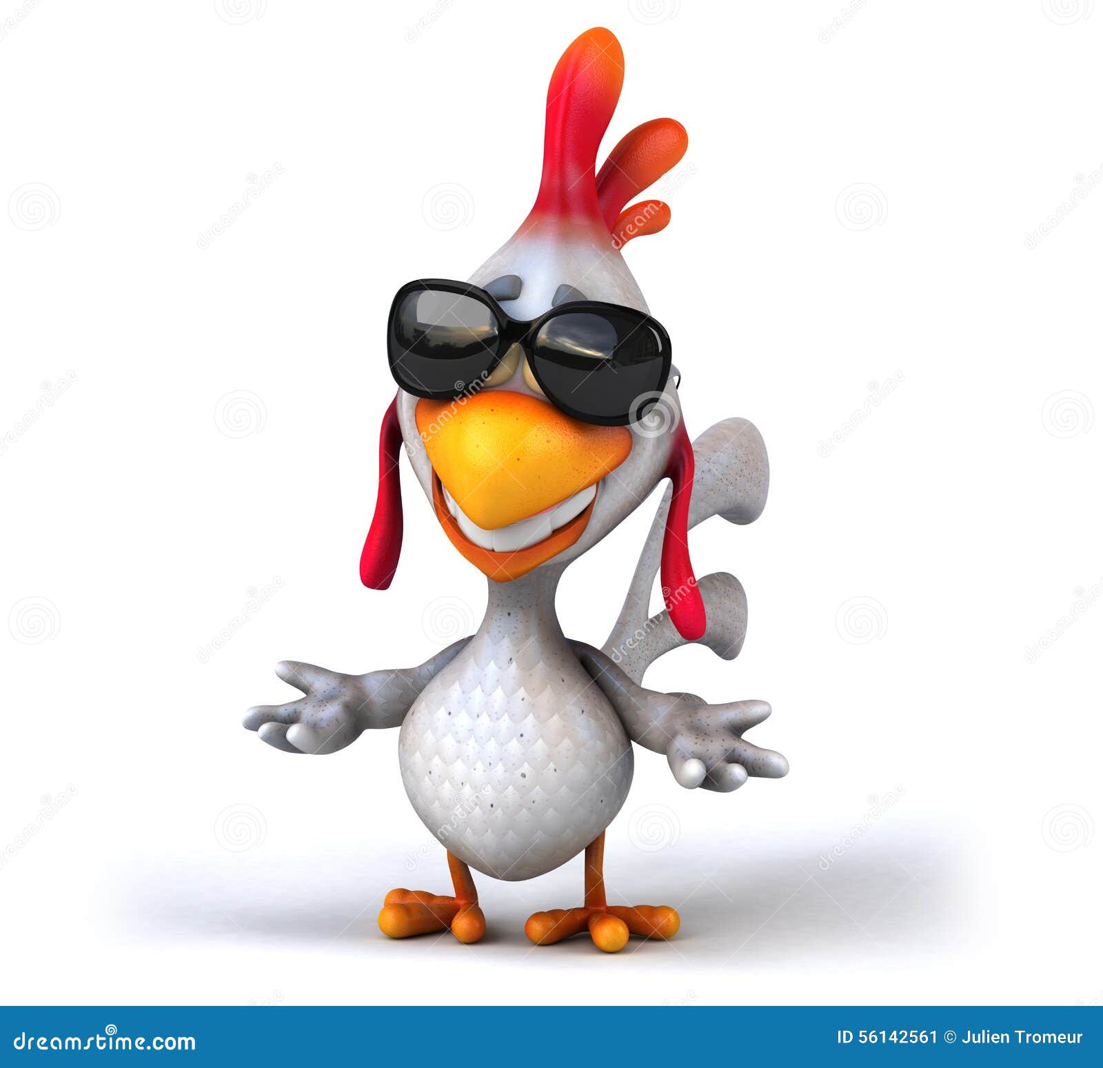 Fun chicken stock illustration. Illustration of poultry - 56142561
