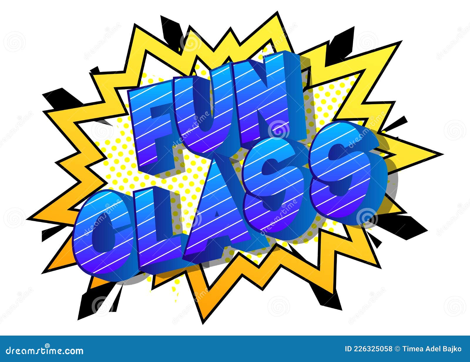 Fun Class. Educational Poster, Invitation Stock Vector - Illustration ...