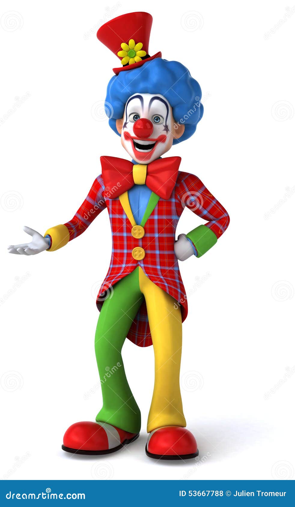 Fun clown stock illustration. Illustration of happy, clown - 53667788
