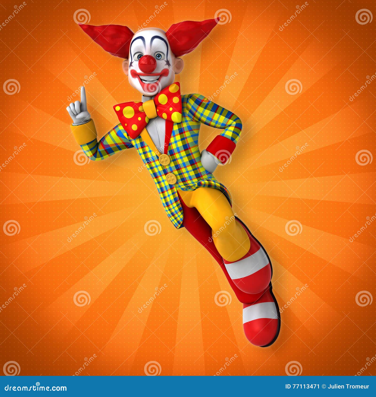 Fun clown stock illustration. Illustration of humor, celebration - 77113471