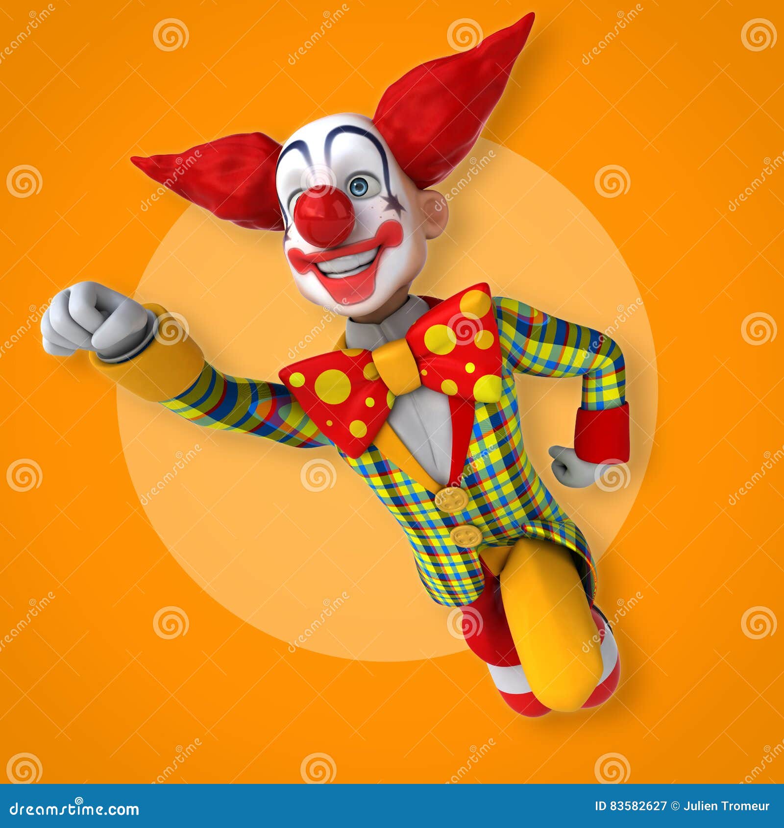Fun clown stock illustration. Illustration of happiness - 83582627