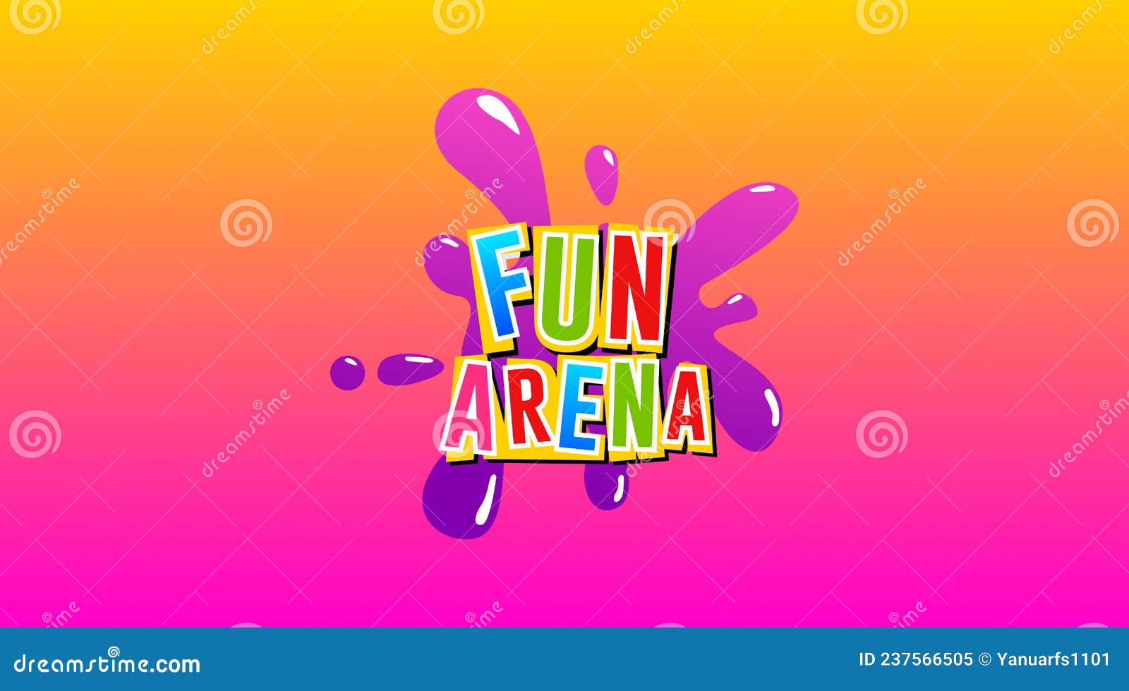Fun and Colorful Logo Template Vector Stock Vector - Illustration of ...