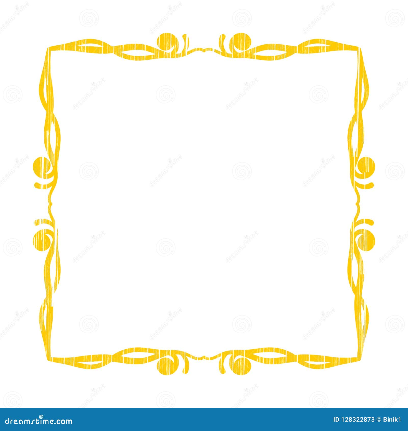 Fun Colorful Retro Decoration Yellow Background Stock Vector ...