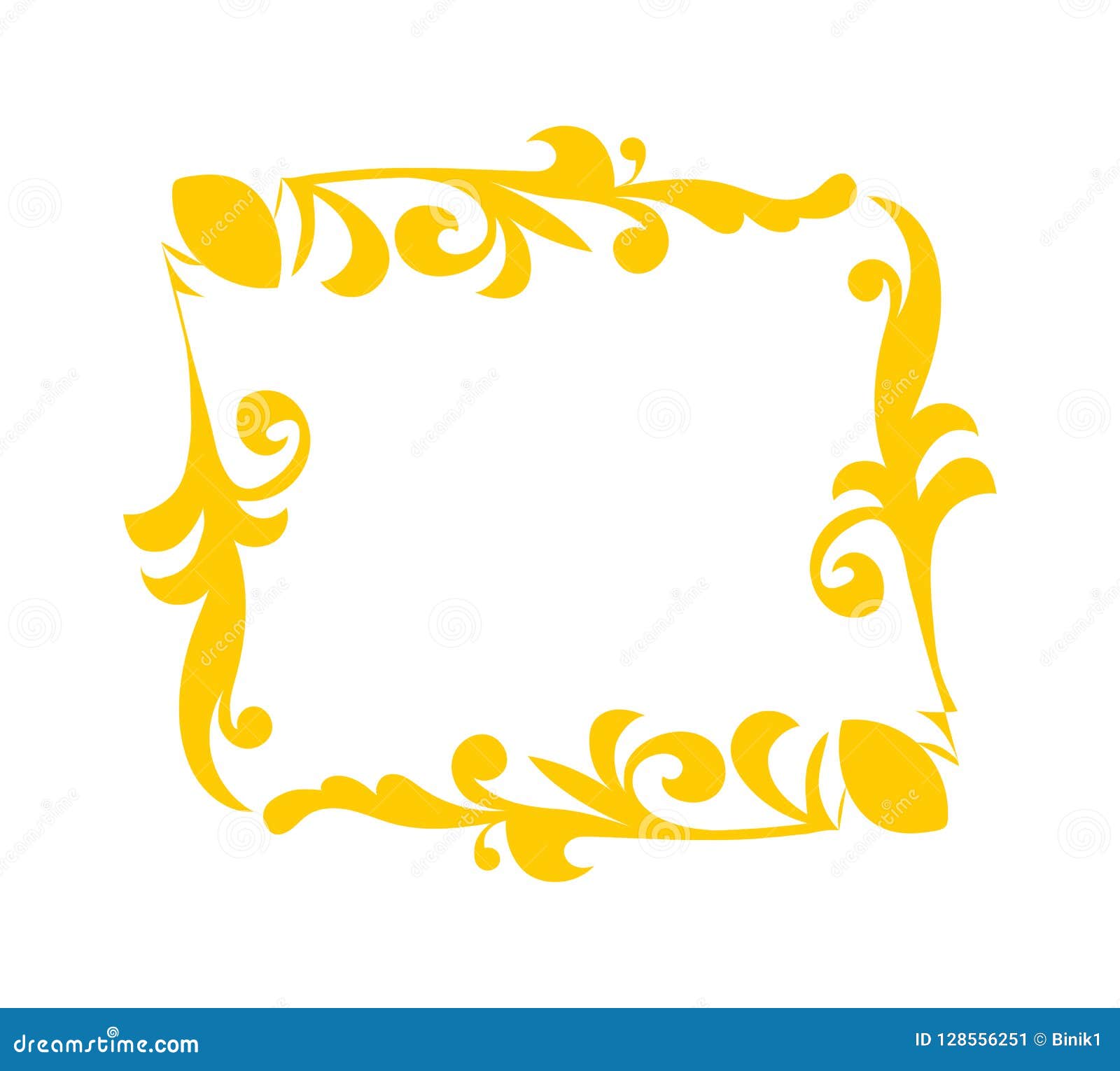 Fun Colorful Retro Decoration Yellow Background Stock Vector ...