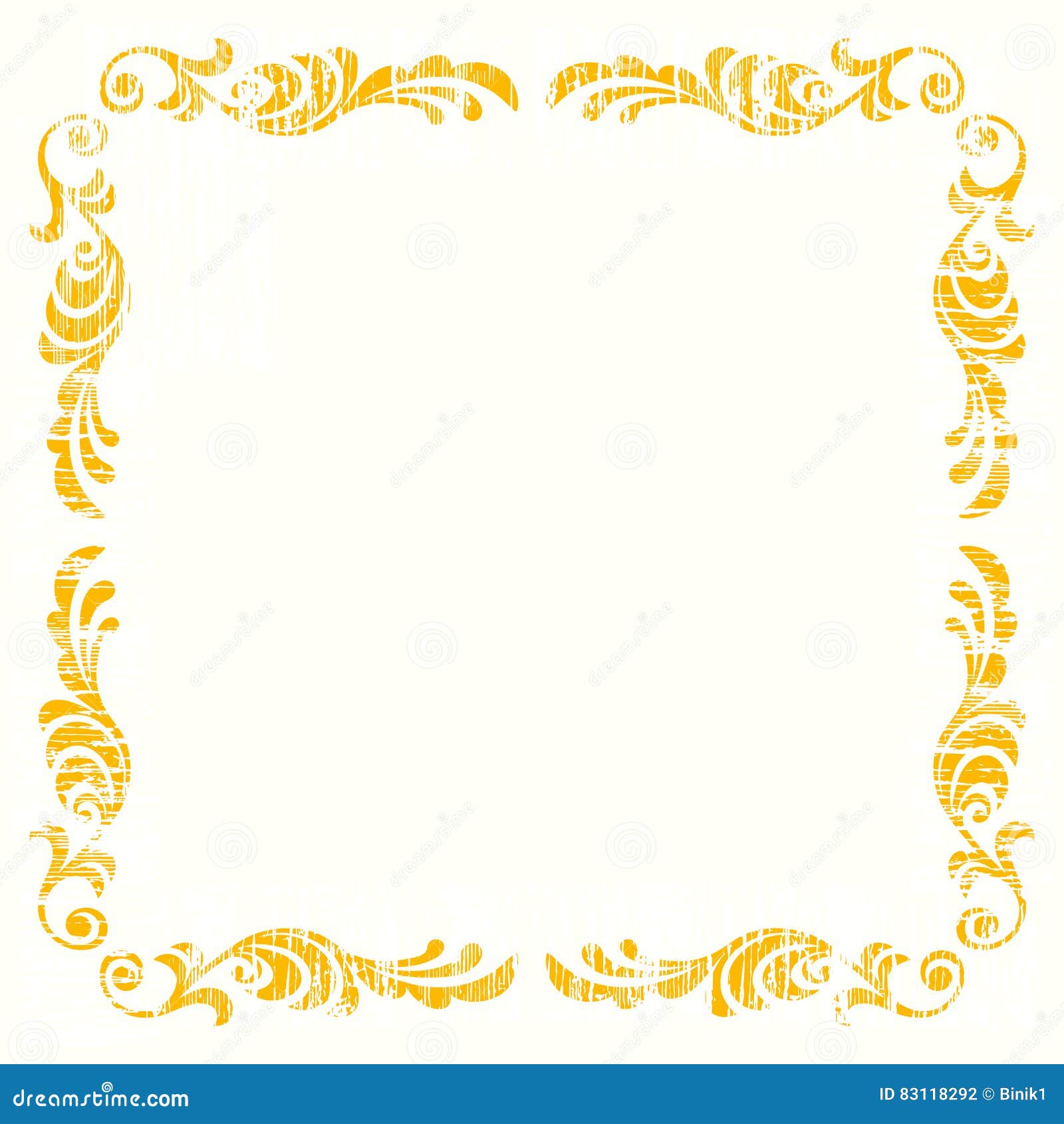 Fun Colorful Retro Decoration Yellow Background Stock Vector ...