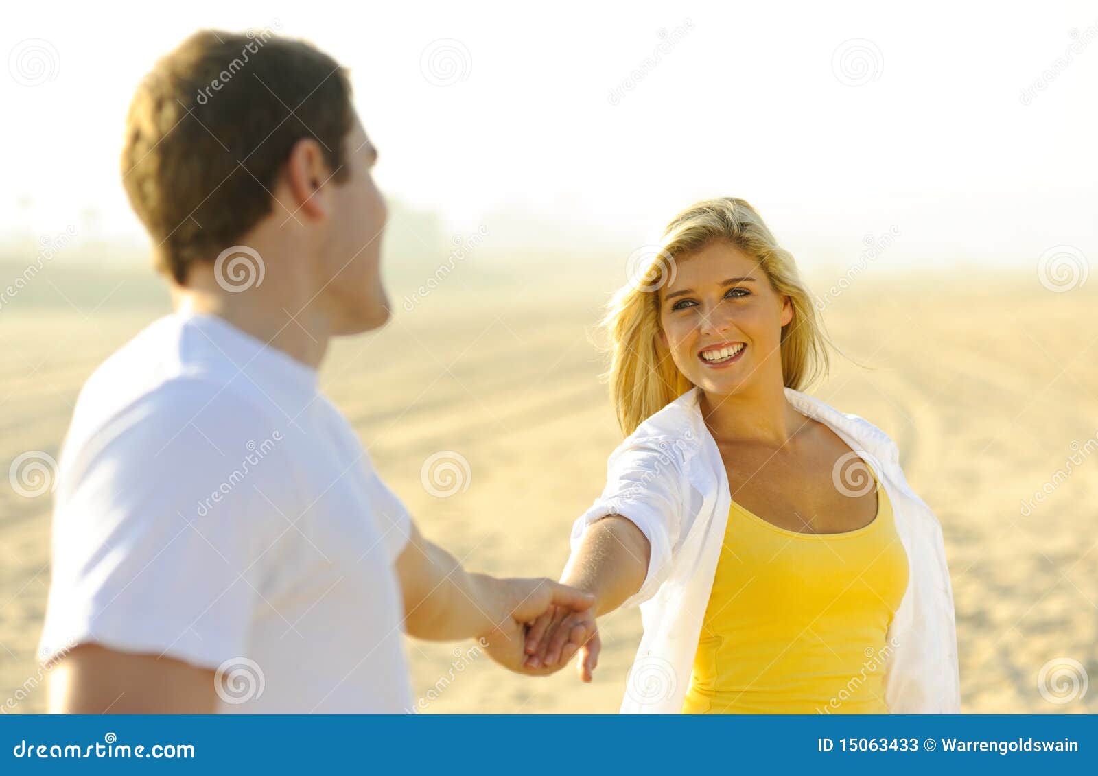 Fun couple stock image. Image of love, summer, blonde - 15063433