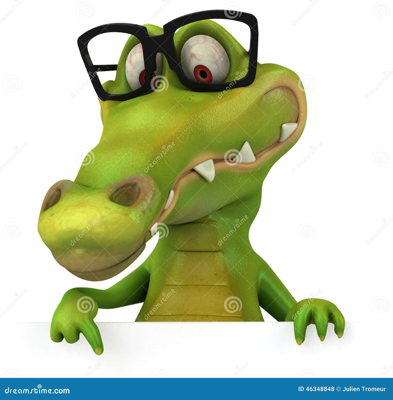Fun crocodile stock illustration. Illustration of mouth - 46348848