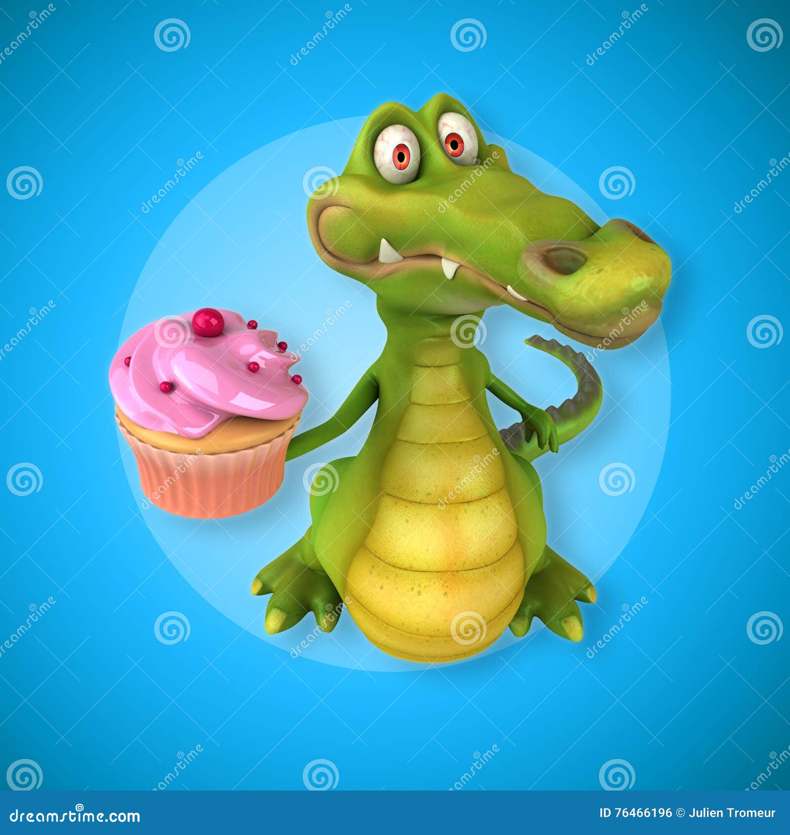 Fun crocodile stock illustration. Illustration of wildlife - 76466196