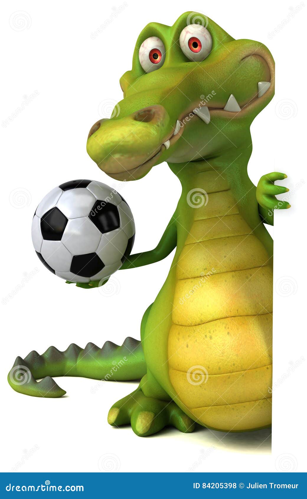 Fun crocodile stock illustration. Illustration of crocodile - 84205398