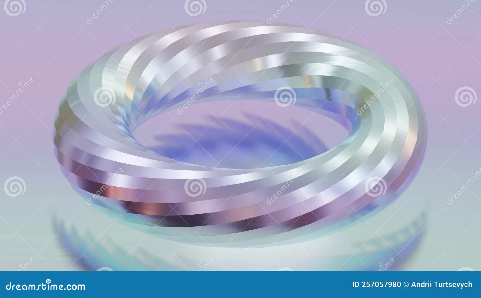 Fun 3D Math - Abstract Three-dimensional Perlescent Twisted Torus, 3D ...