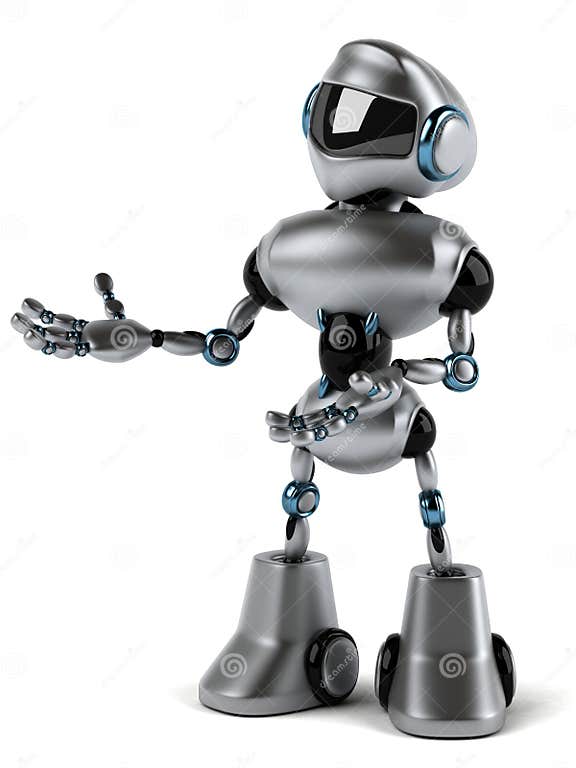 Robot stock illustration. Illustration of salute, android - 29847863
