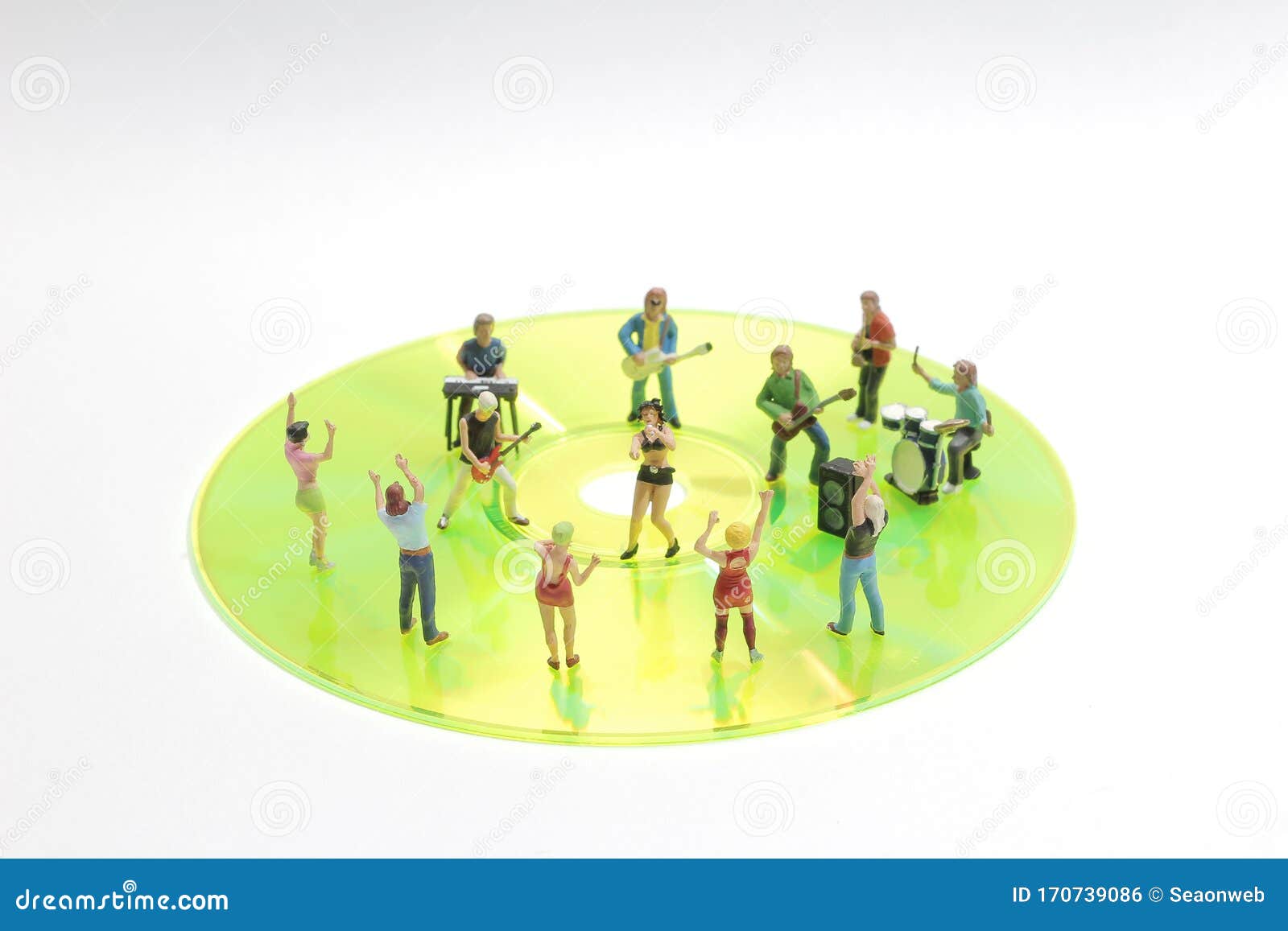 A Fun of Dance Figure on the Disk Stock Photo - Image of sport, leisure ...