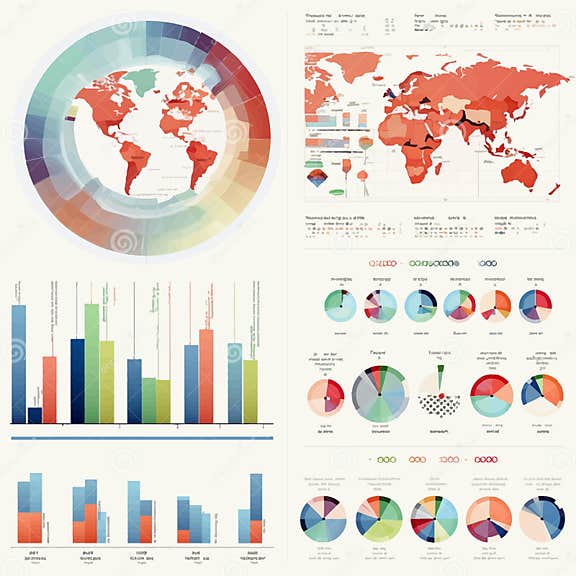 Fun Data Visualization Infographic Vector Flat Isolated Illustration ...