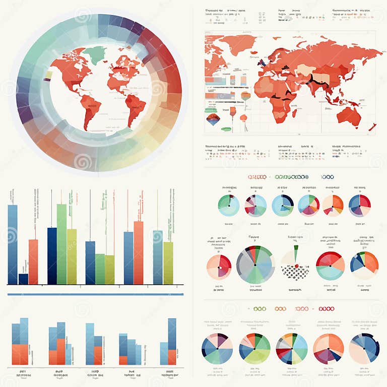 Fun Data Visualization Infographic Vector Flat Isolated Illustration ...