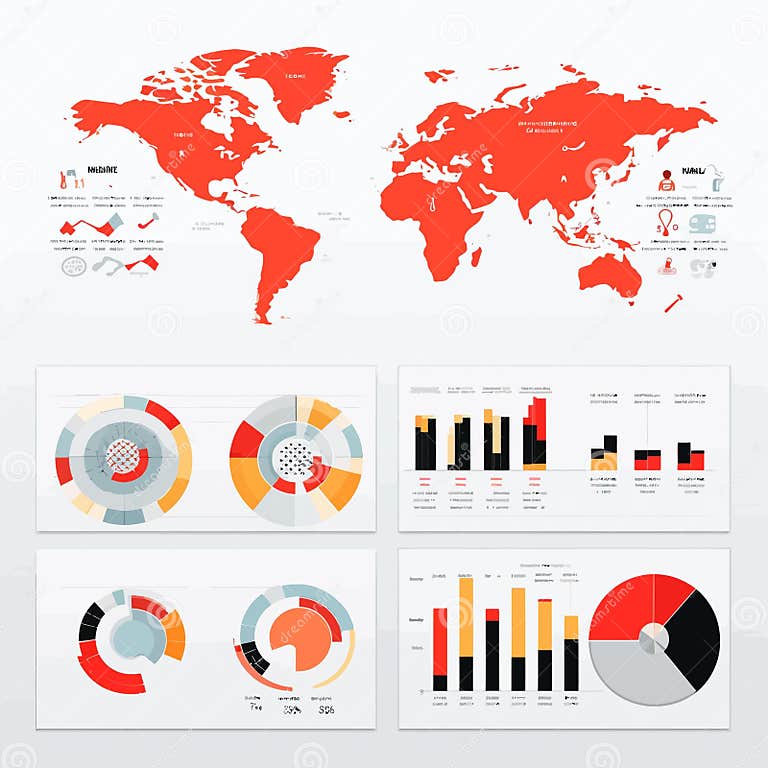 Fun Data Visualization Infographic Vector Flat Isolated Illustration ...