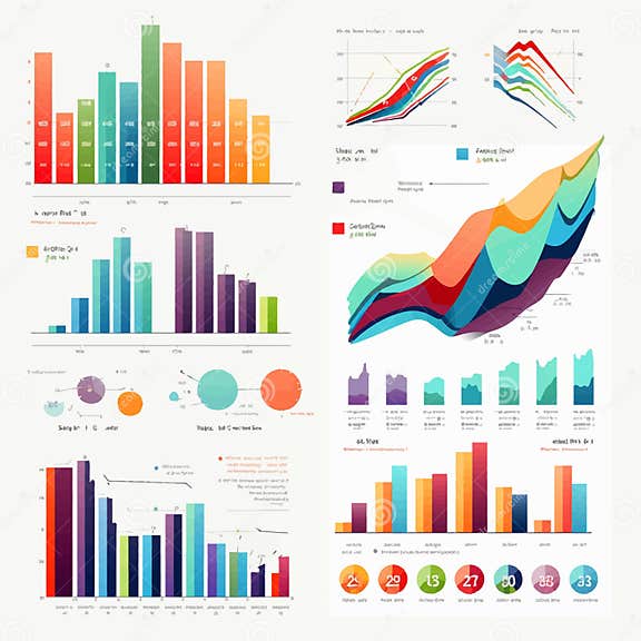 Fun Data Visualization Infographic Vector Flat Isolated Illustration ...