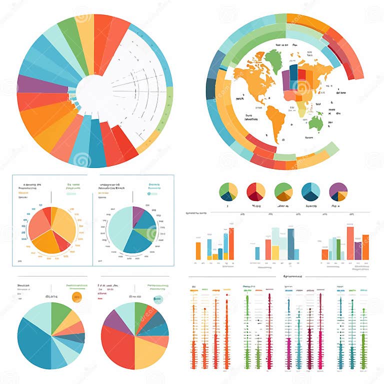 Fun Data Visualization Infographic Vector Flat Isolated Illustration ...