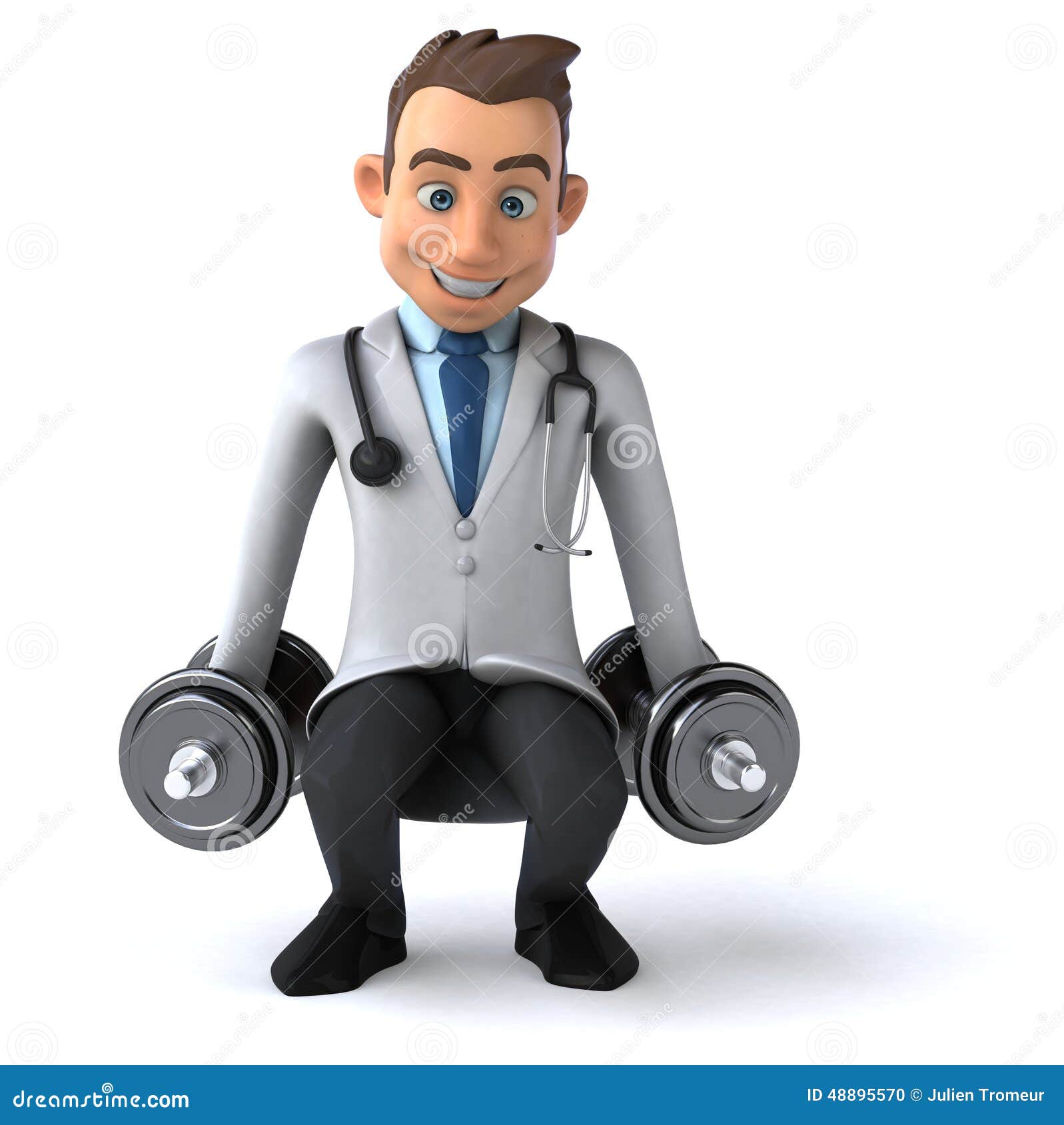 Fun doctor stock illustration. Illustration of healthcare - 48895570