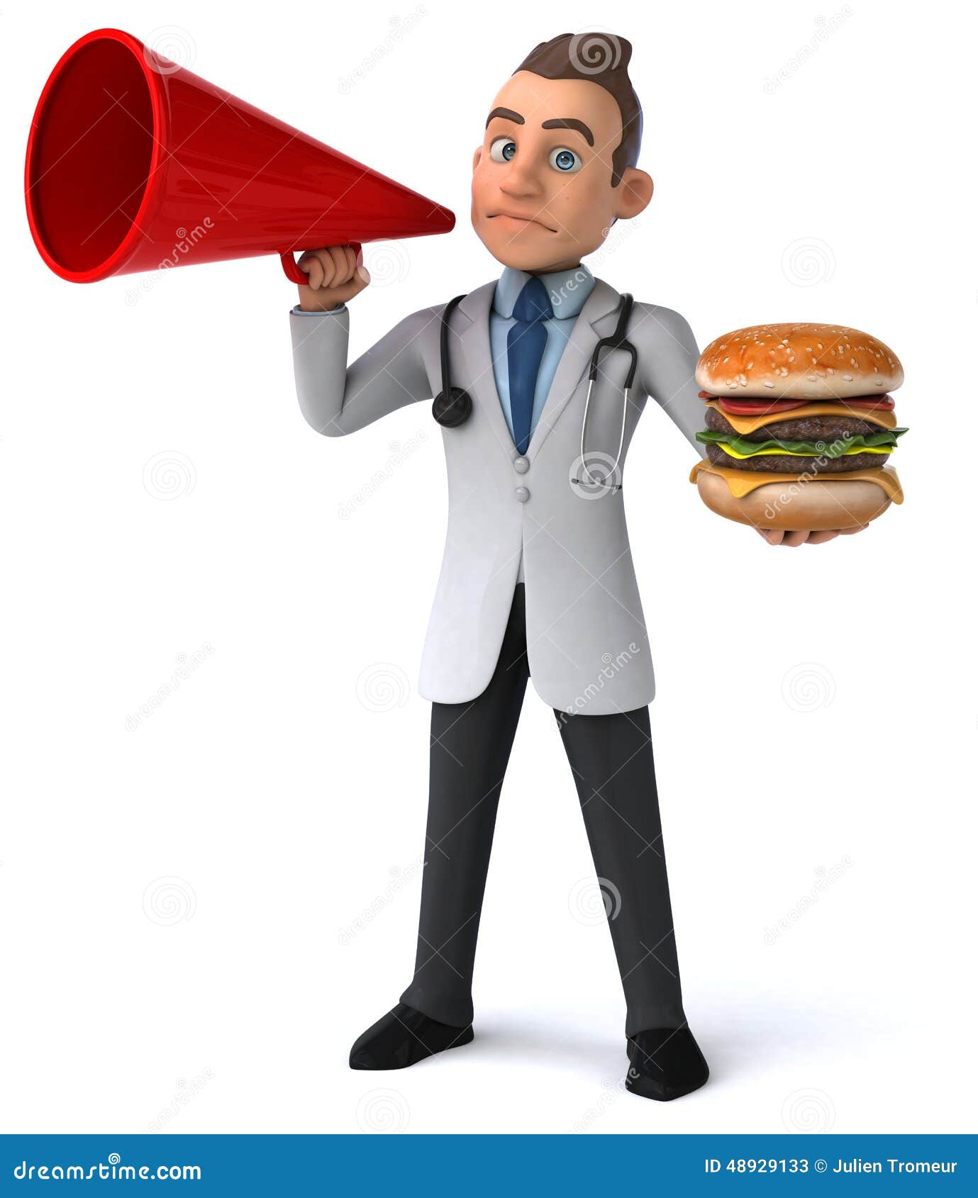 Fun doctor stock illustration. Illustration of doctor - 48929133