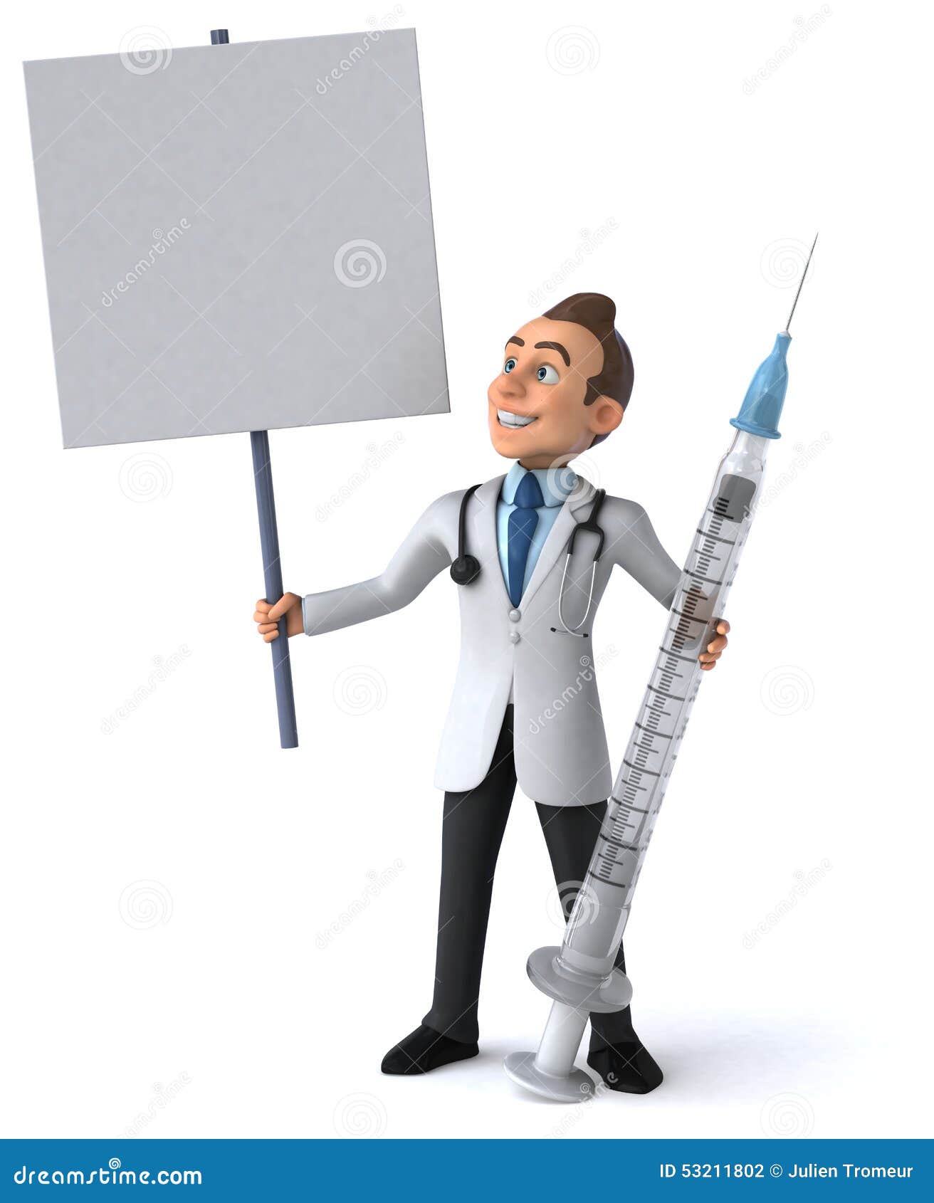 Fun doctor stock illustration. Illustration of nurse - 53211802