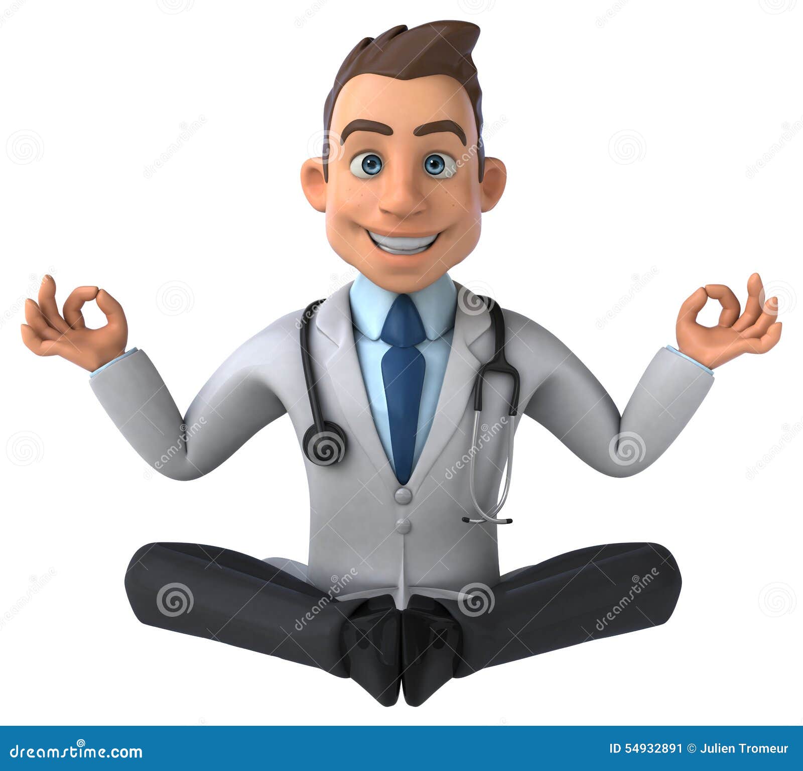 Fun doctor stock illustration. Illustration of illness - 54932891