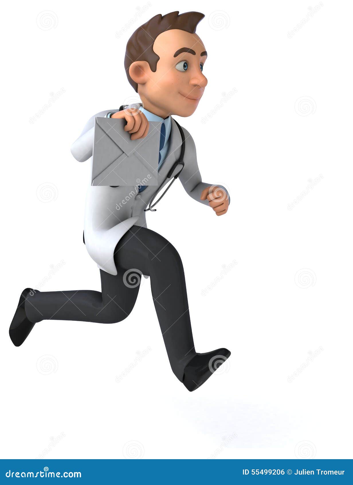 Fun doctor stock illustration. Illustration of male, physician - 55499206