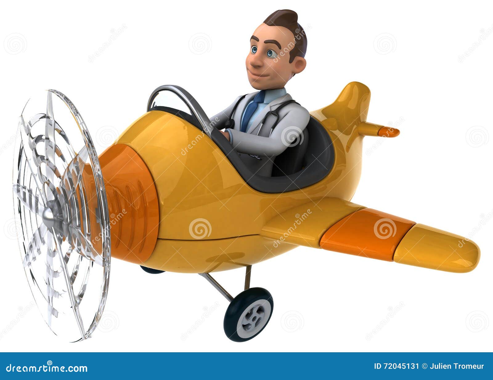 Fun doctor stock illustration. Illustration of male, airplane - 72045131