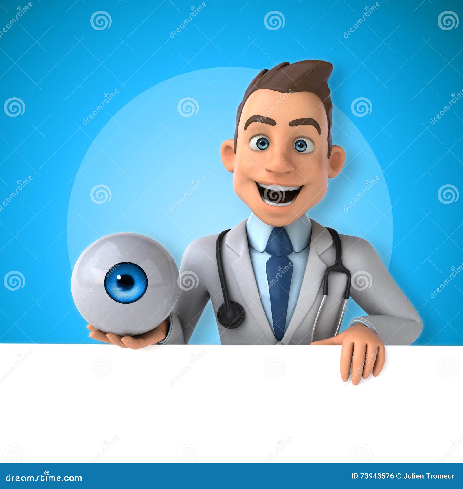 Fun doctor stock illustration. Illustration of care, patient - 73943576