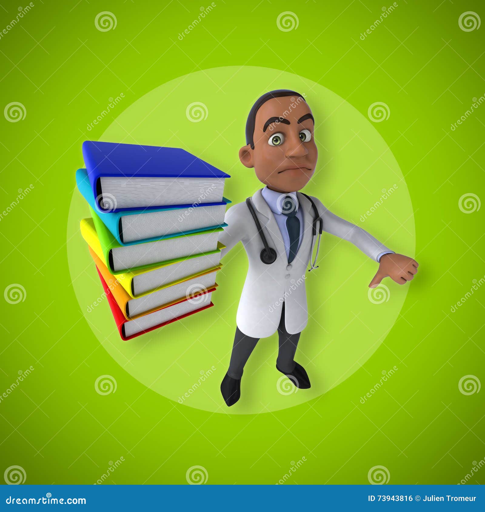 Fun doctor stock illustration. Illustration of cartoon - 73943816