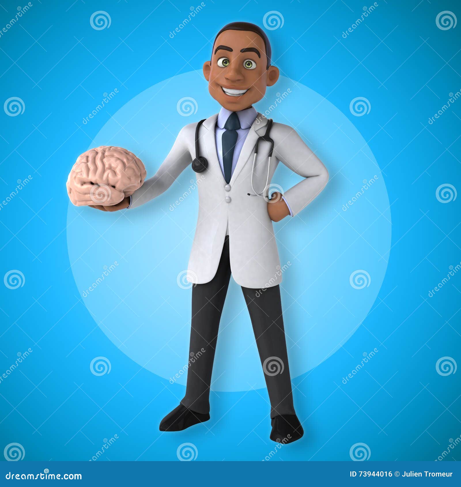Fun doctor stock illustration. Illustration of cardiologist - 73944016