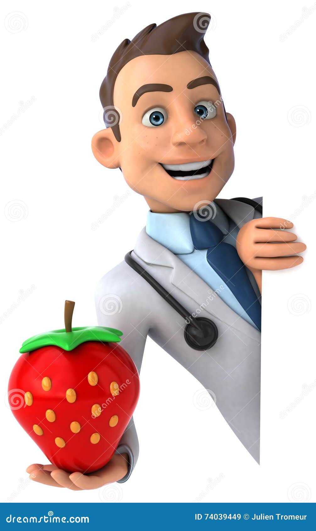 Fun doctor stock illustration. Illustration of practitioner - 74039449