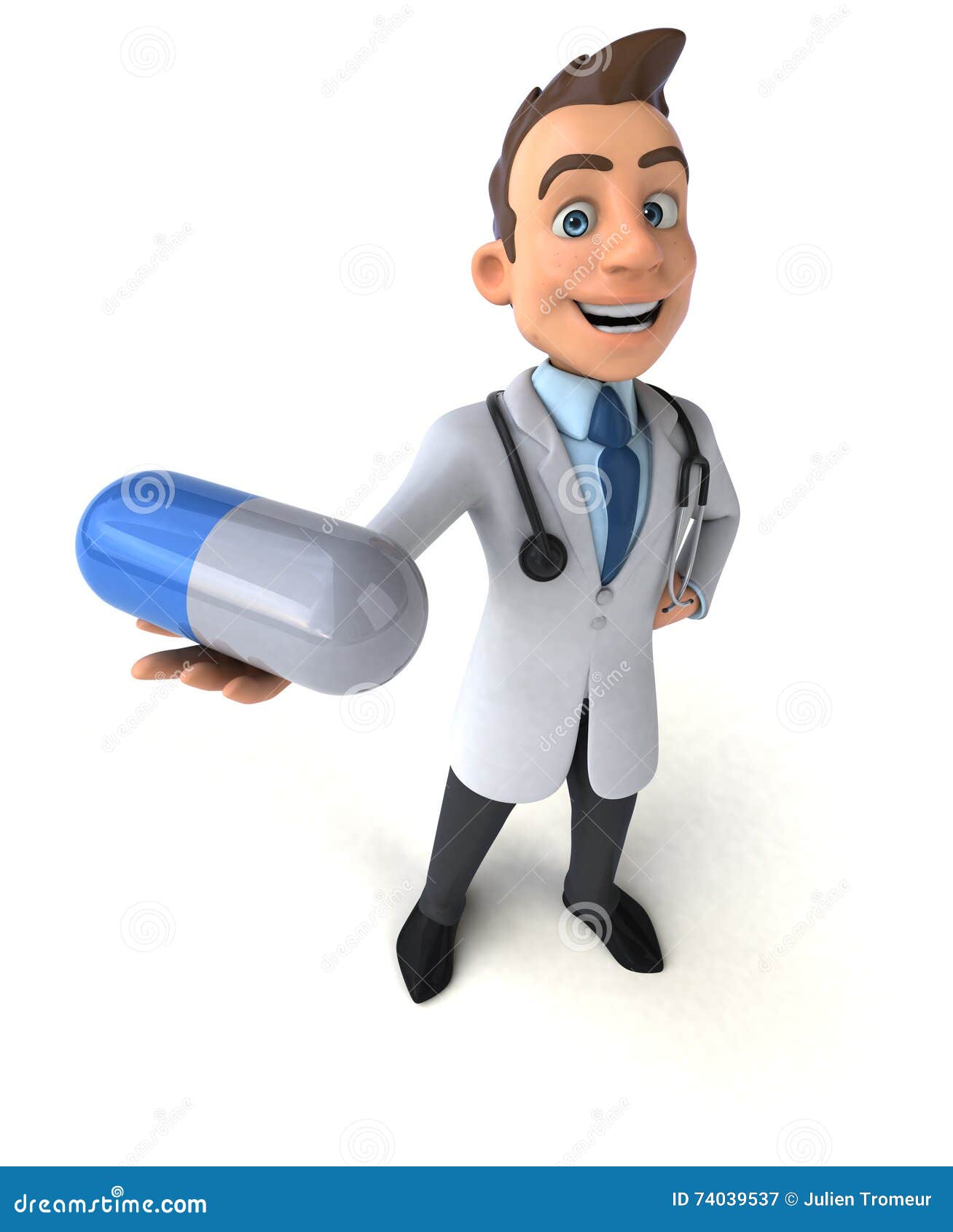 Fun doctor stock illustration. Illustration of examine - 74039537