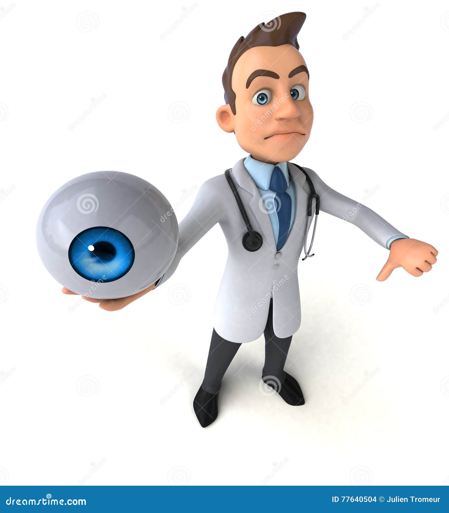 Fun doctor stock illustration. Illustration of patient - 77640504