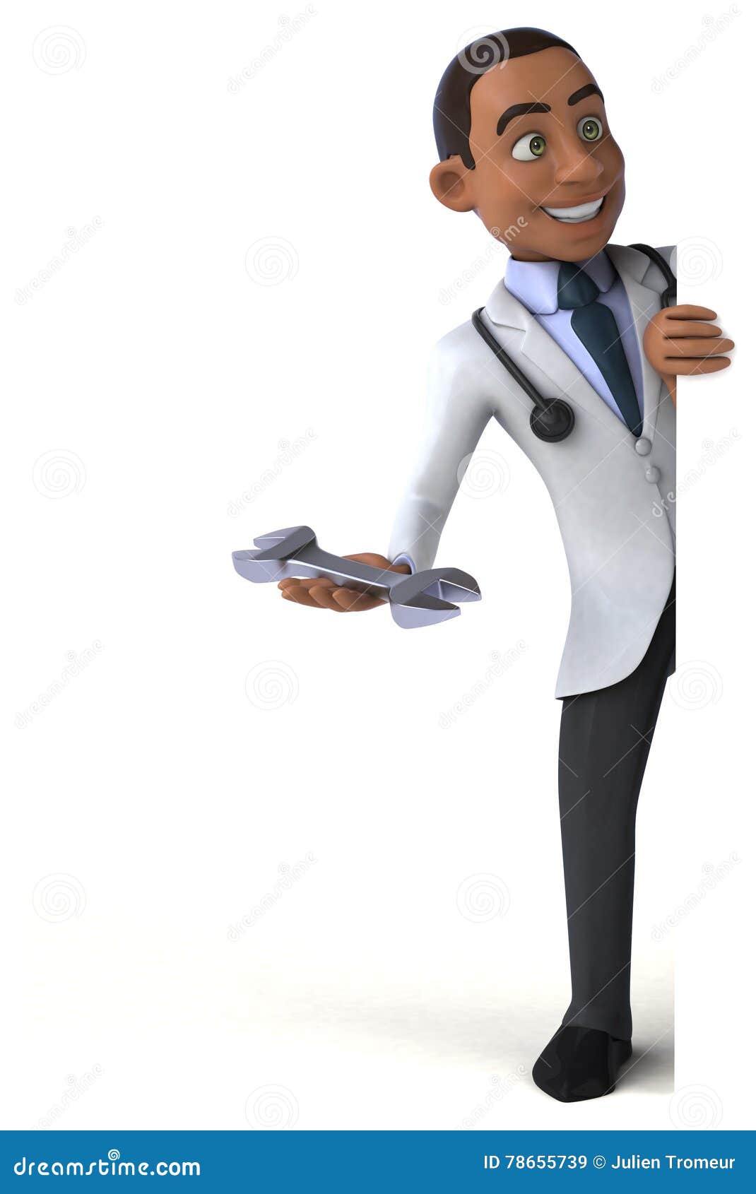 Fun doctor stock illustration. Illustration of research - 78655739