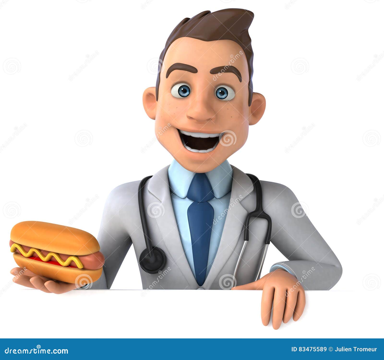 Fun doctor stock illustration. Illustration of doctor - 83475589