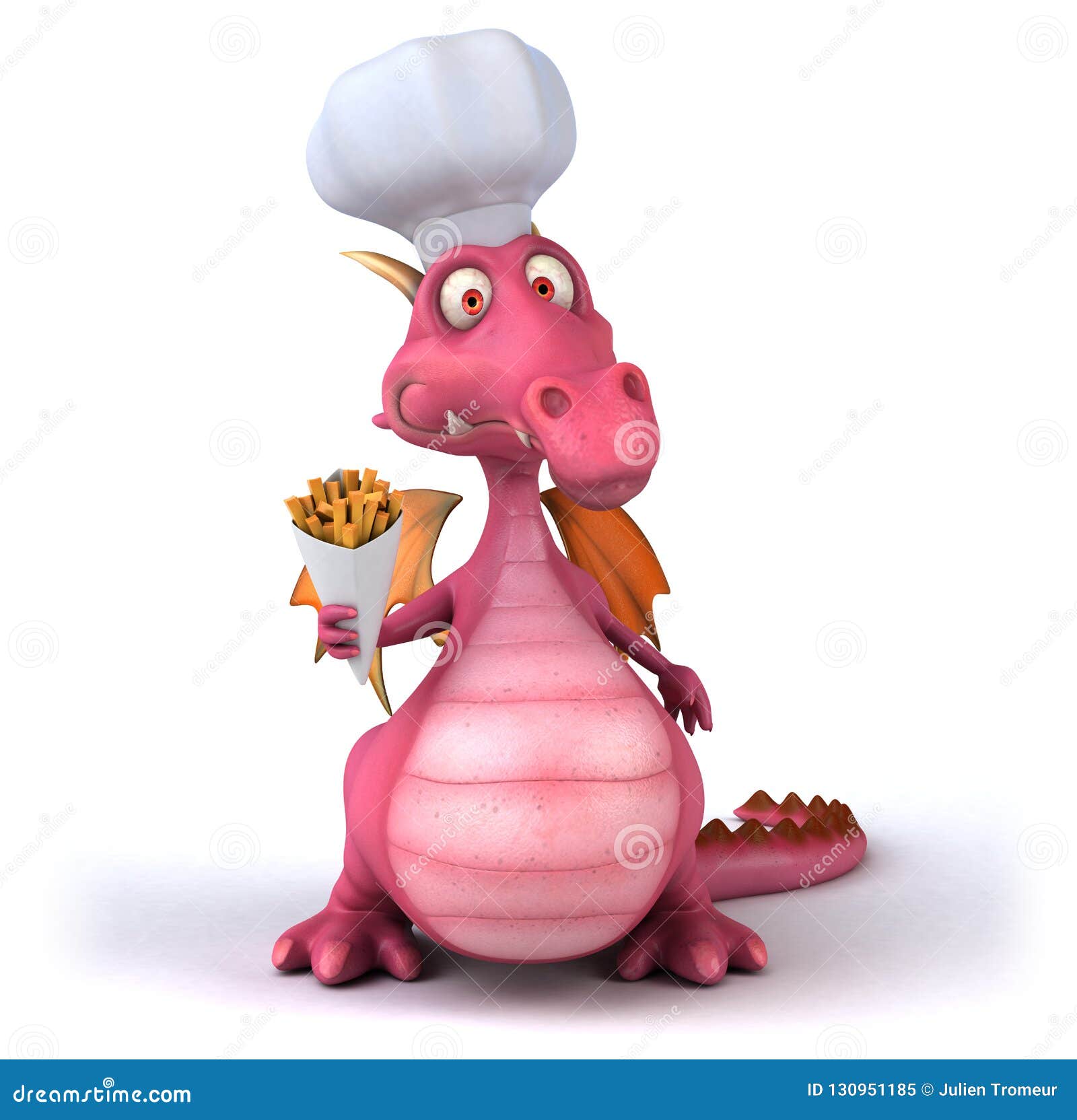 Fun dragon stock illustration. Illustration of funny - 130951185