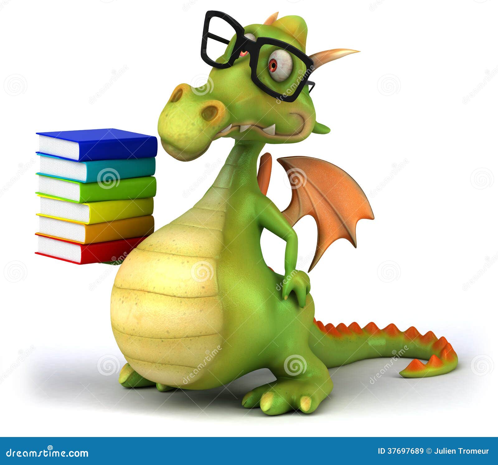 Fun dragon stock illustration. Illustration of funny - 37697689