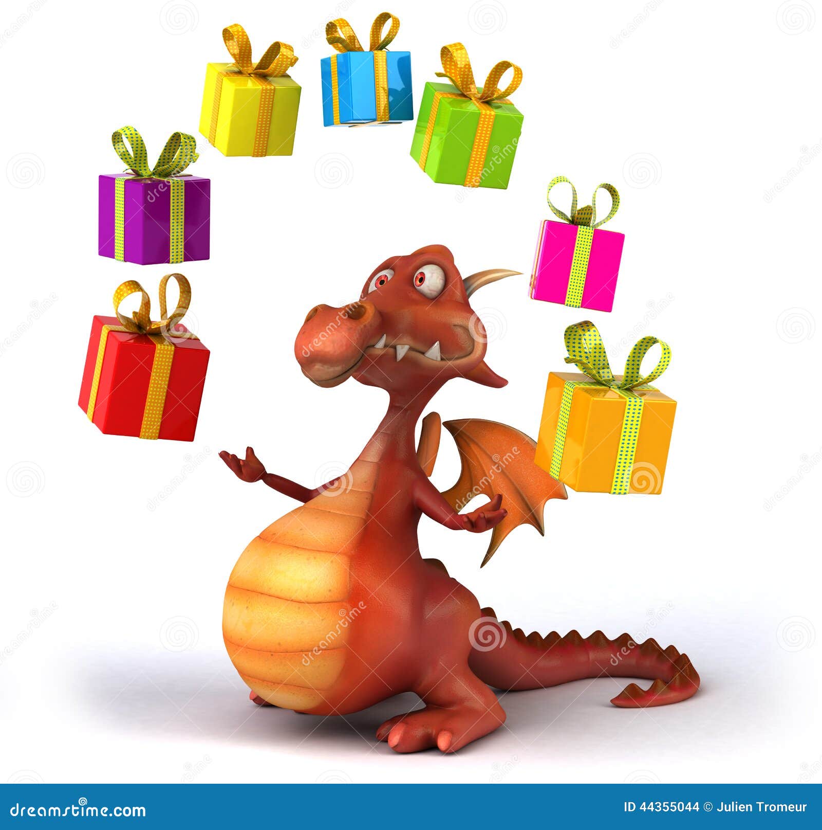 Fun dragon stock illustration. Illustration of dragon - 44355044