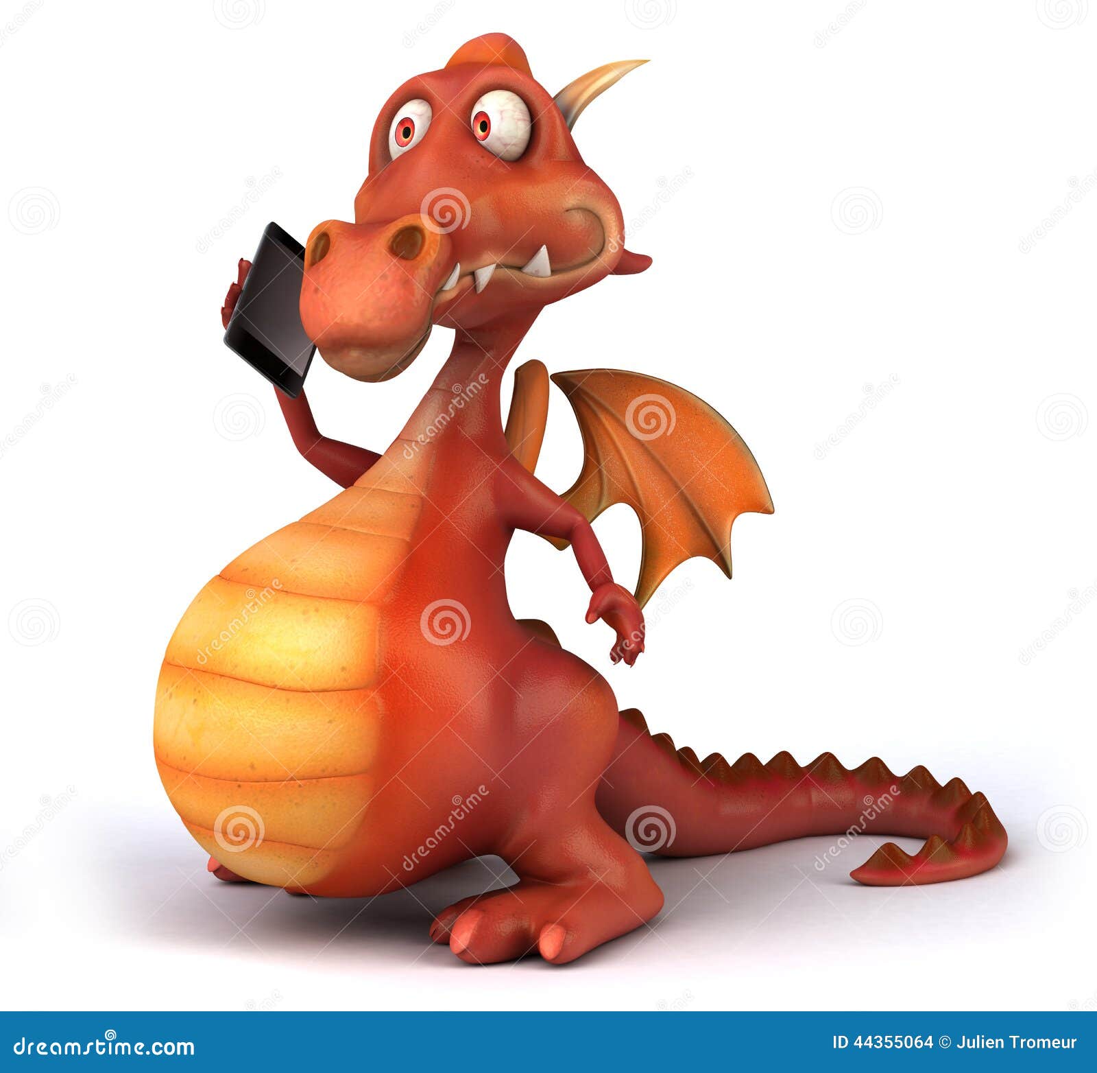 Fun dragon stock illustration. Illustration of history - 44355064