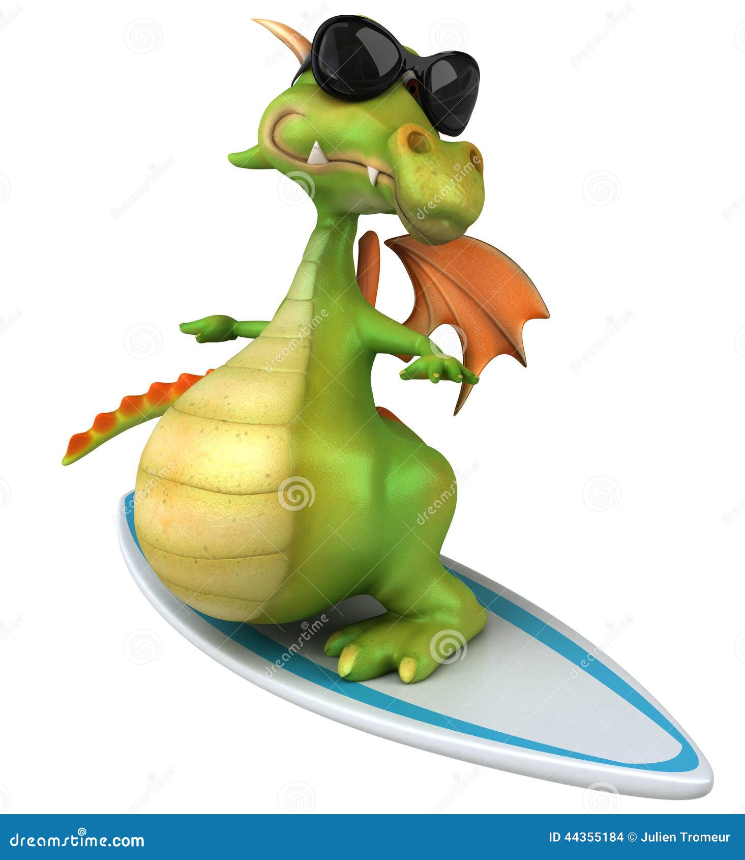 Fun dragon stock illustration. Illustration of wing, monster - 44355184